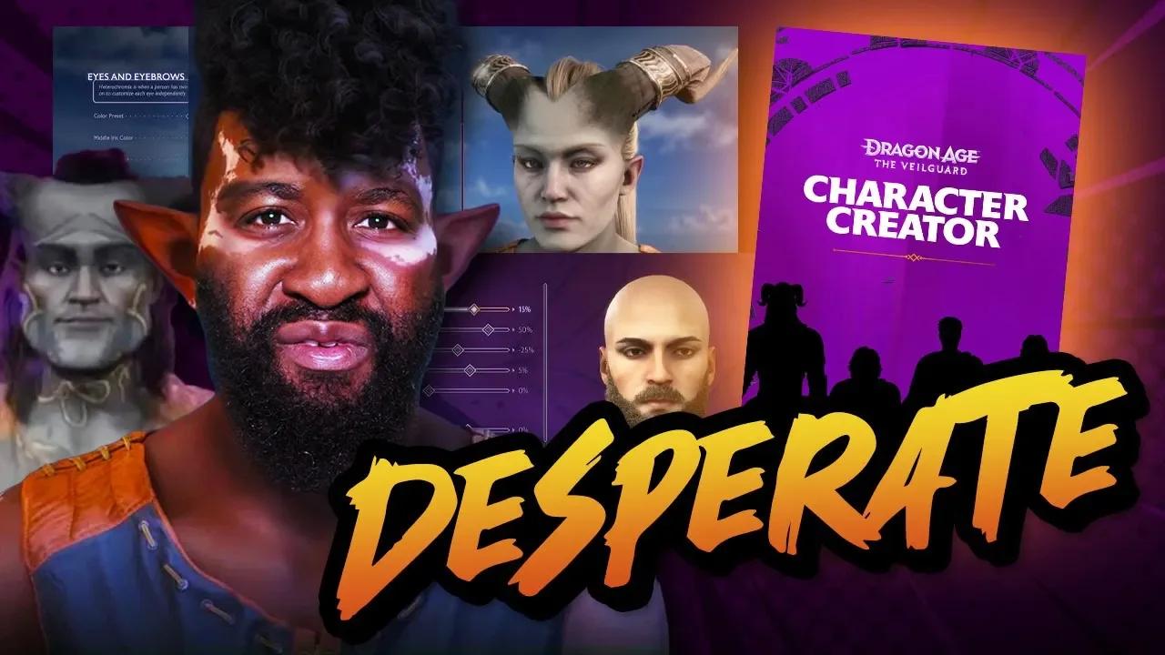 They made the Character Creator its own game... | Dragon Age