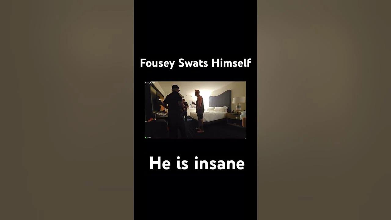 Insane Kick Streamer Fousey Swats Himself... ARREST VIDEO