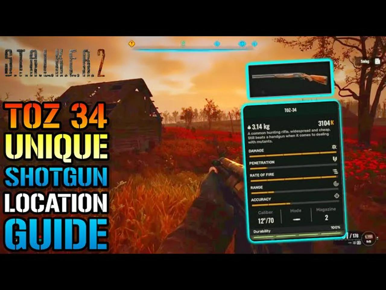 Stalker 2: "TOZ-34" Unique Shotgun! How To Get This Weapon TODAY (Location Guide)