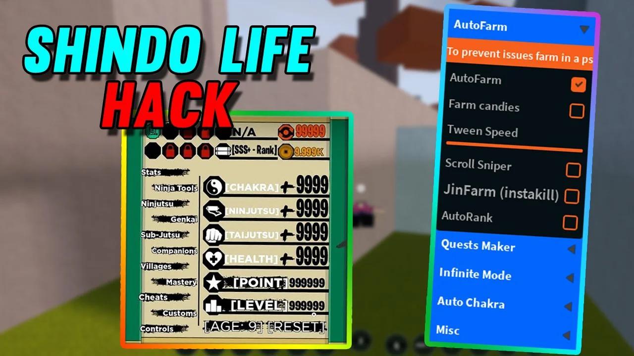 [OP] Roblox Shindo Life Hack/Script GUI | Infinite Spins , Max Stats, AutoFarm!