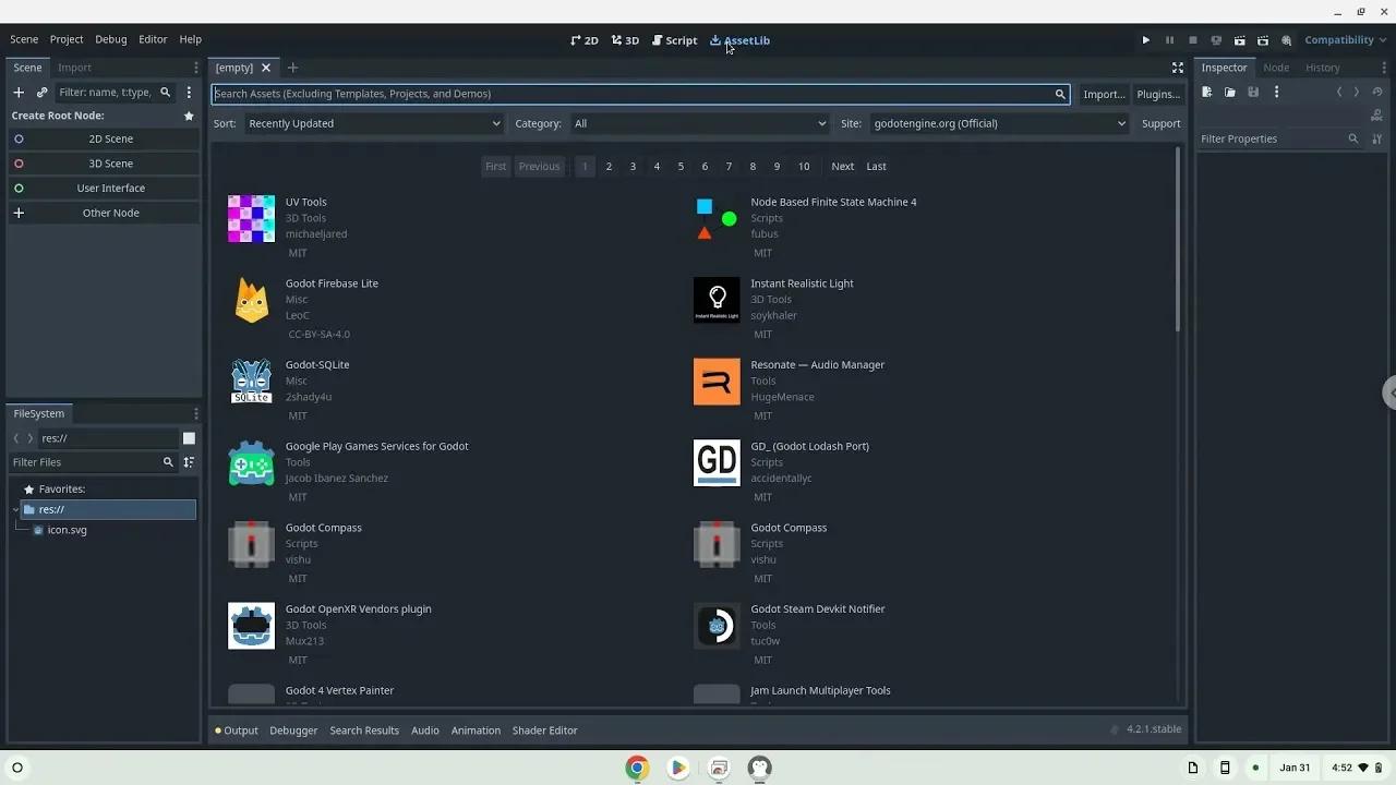 How to install Godot 4 on a Chromebook in 2024