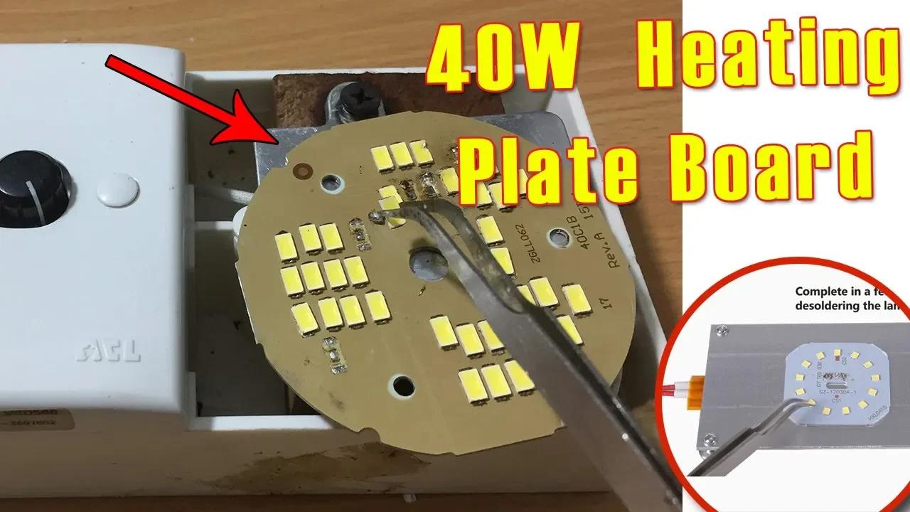 How to Make a 40W PTC Heating Plate Board for Soldering and De ...