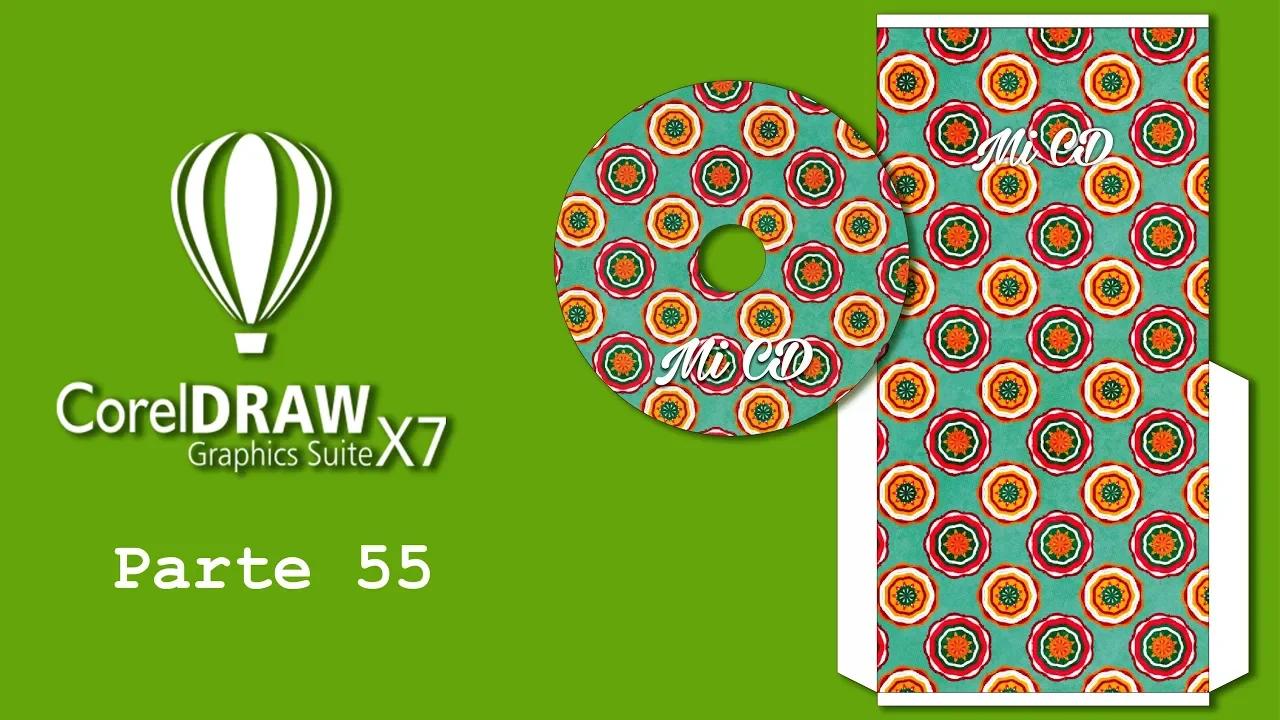 Corel DRAW X7 55) Plantilla para CD y sobre
