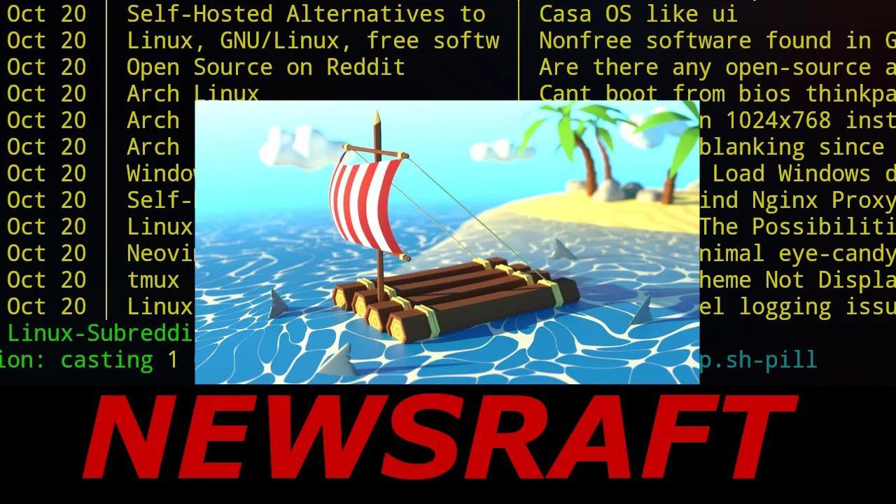 newsraft - Terminal RSS Feed Reader - Linux TUI