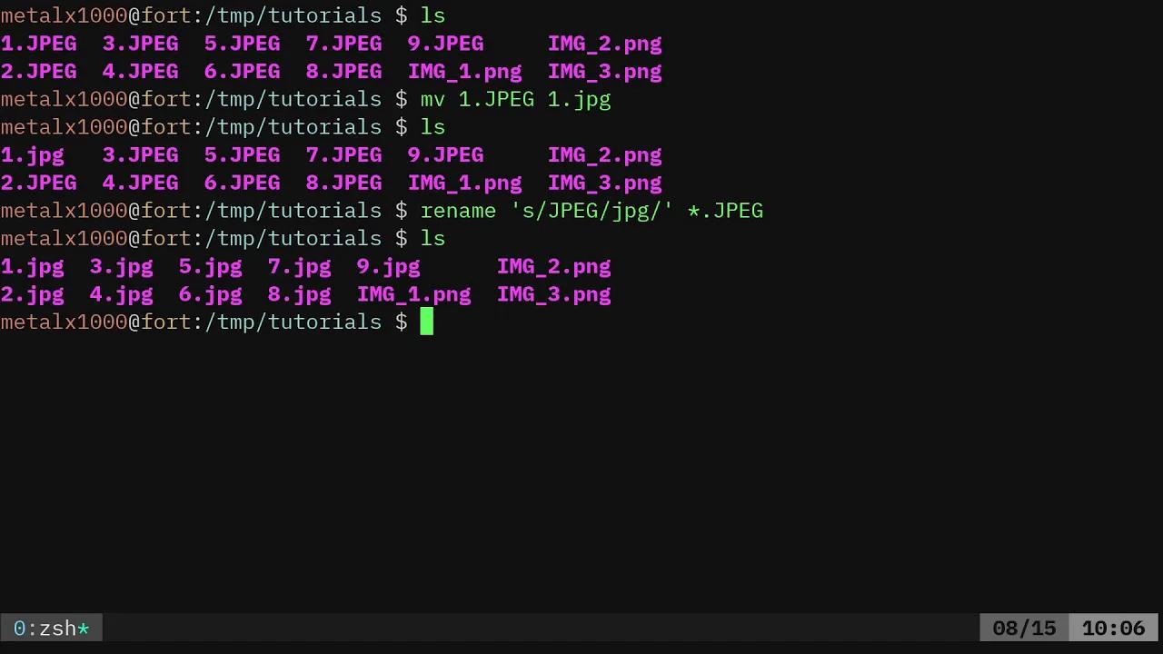 BASH Rename Multiple Files Linux Shell Tutorial BASH Rename Multiple Files Linux Shell Tutorial