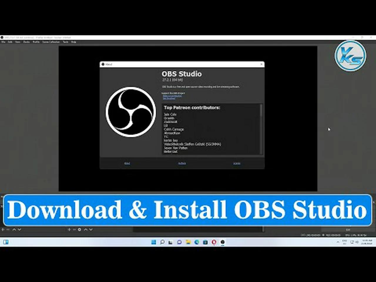 How To Download And Install OBS Studio 27.2.1 On Windows 11/10/8
