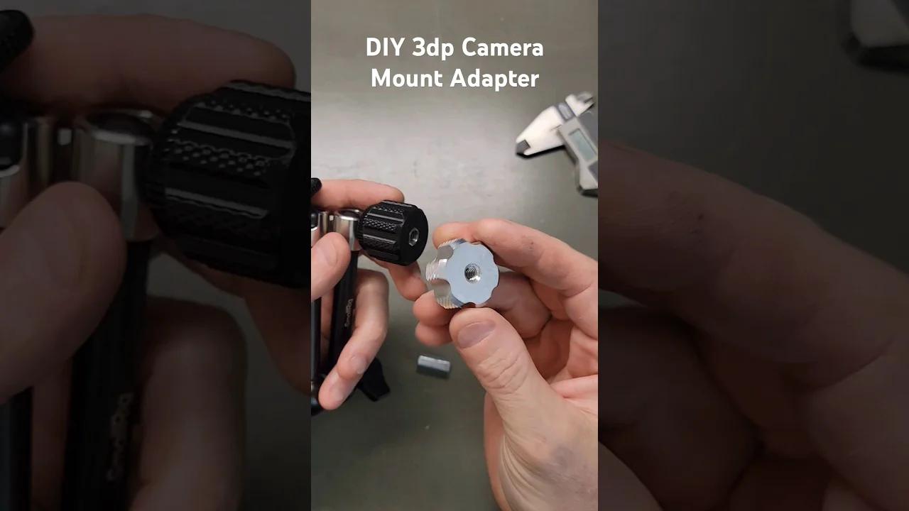DIY 3d Printed Camera Mount Adapter #getoutthereandmakesomething