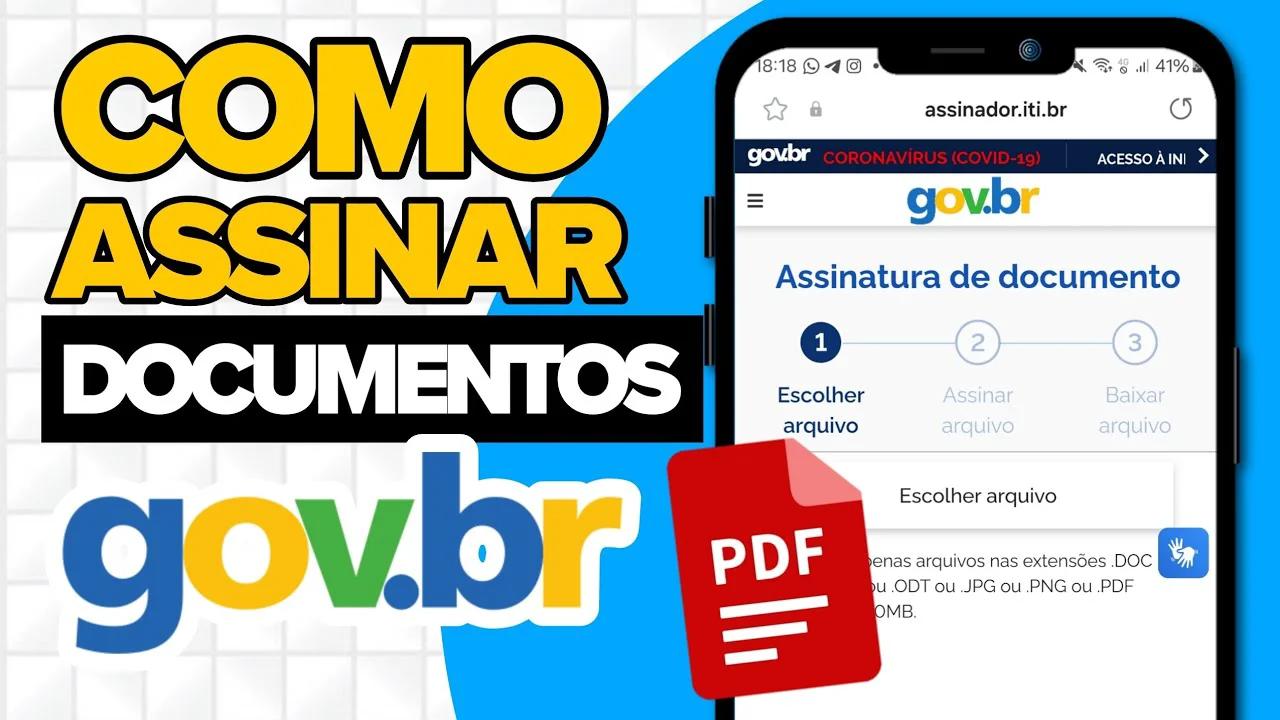 COMO ASSINAR DOCUMENTOS PELO GOV.BR