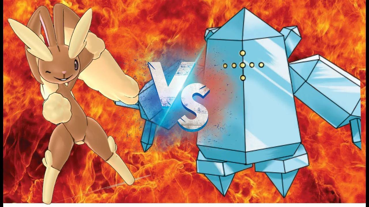 Lopunny vs Regice Pokemon Sword and Shield Gameplay PT-BR