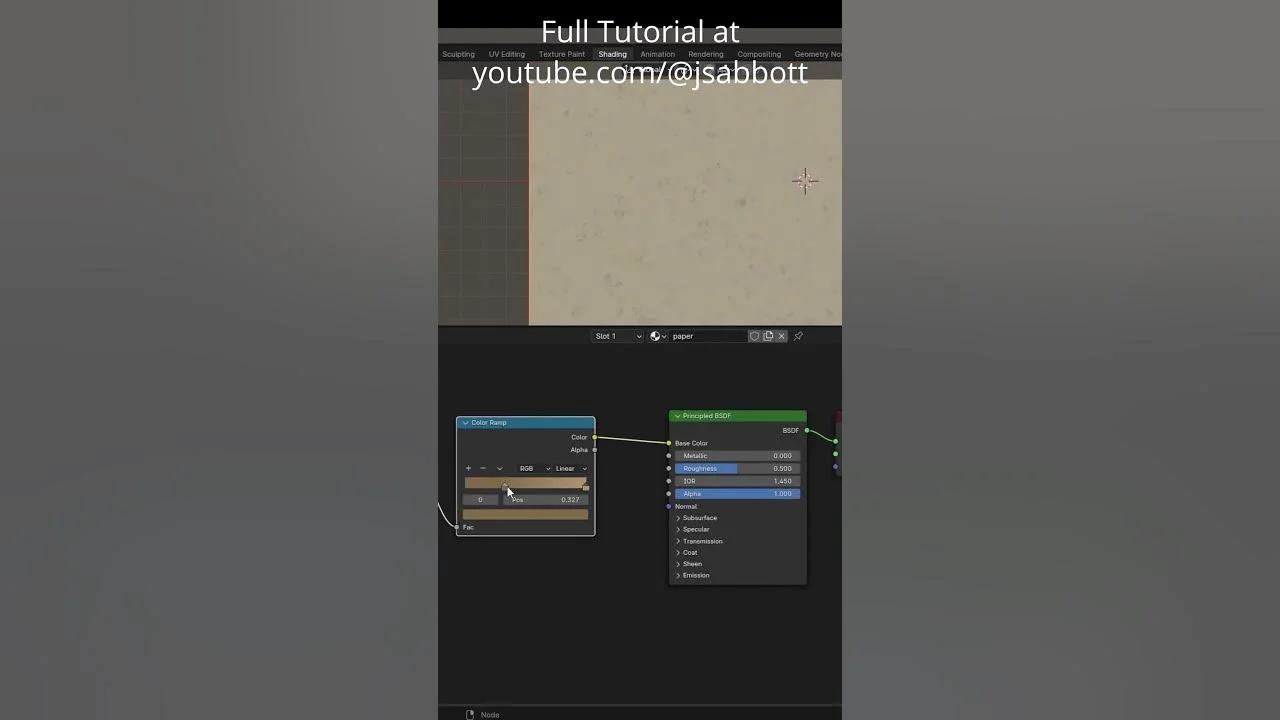 How to make a procedural paper material in Blender 4.0 [UPDATED] # ...