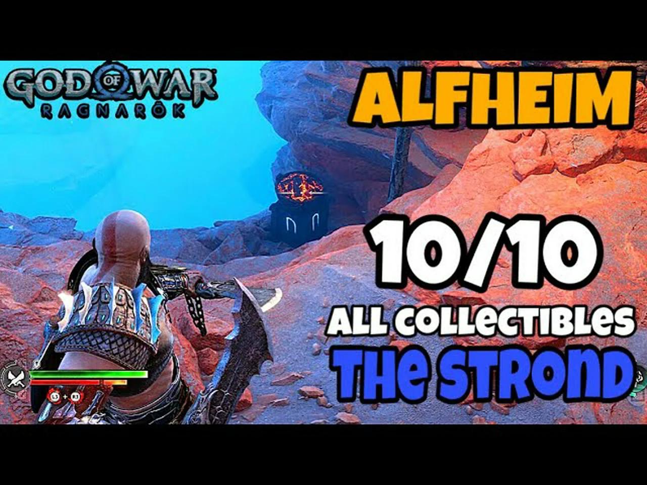 God of War Ragnarok - The Strond All Collectible Locations (ALFHEIM)