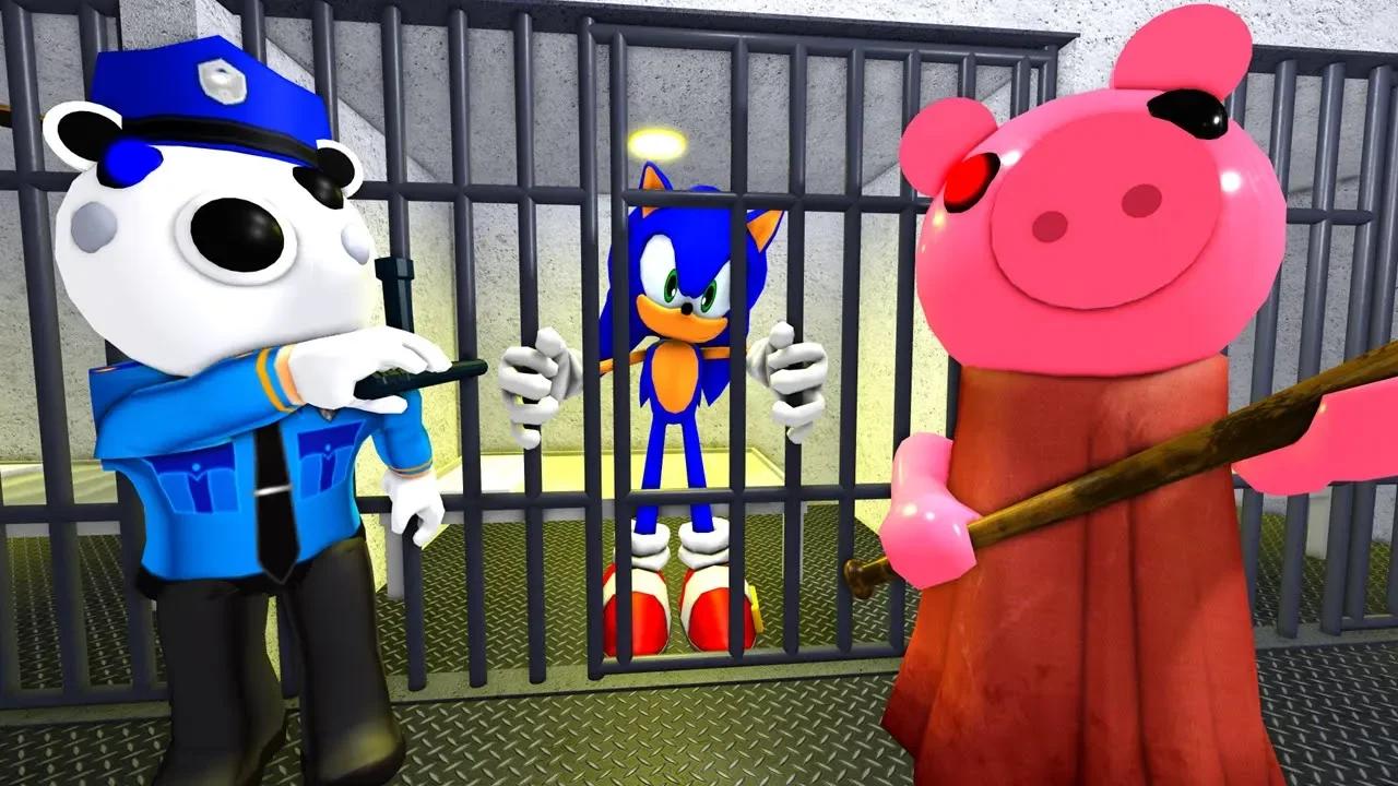 Roblox Piggy - Sonic Trapped In Jail! Funny Cartoon Story Animation by ...