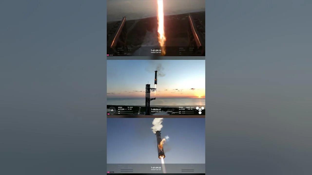 SpaceX Booster Catch - Multiple Angles #spaceX #starship #superheavy