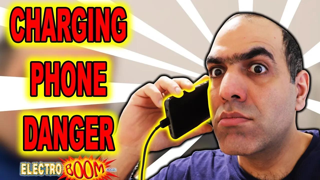 Is Talking on CHARGING CELLPHONE Bad?! ElectroBOOM Crew EXPOSED ...