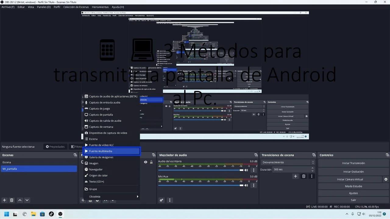 📱 💻 3 Métodos para transmitir la pantalla de Android al Pc.