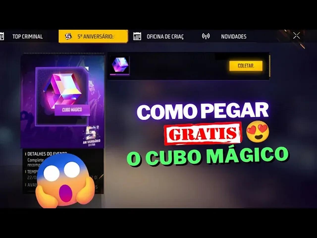 COMO PEGAR GRÁTIS O CUBO MÁGICO GRÁTIS NO JOGANDO PELO ESTILO FREE FIRE NO DIA 27 DE AGOSTO