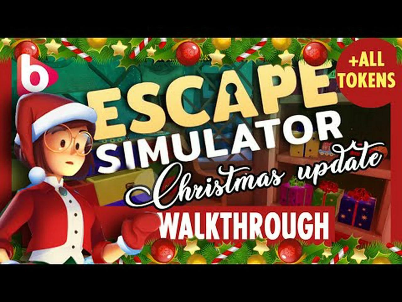 ESCAPE SIMULATOR: CHRISTMAS update | Santa's Workshop + All 8 Tokens ...
