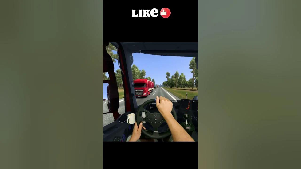 ETS 2 Real Hands Realistic Driving (05) #steeringwheel #gaming # ...