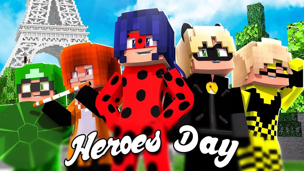 Minecraft MIRACULOUS The Movie 🐞 HEROES' DAY 🐞 Ladybug and Cat Noir in ...