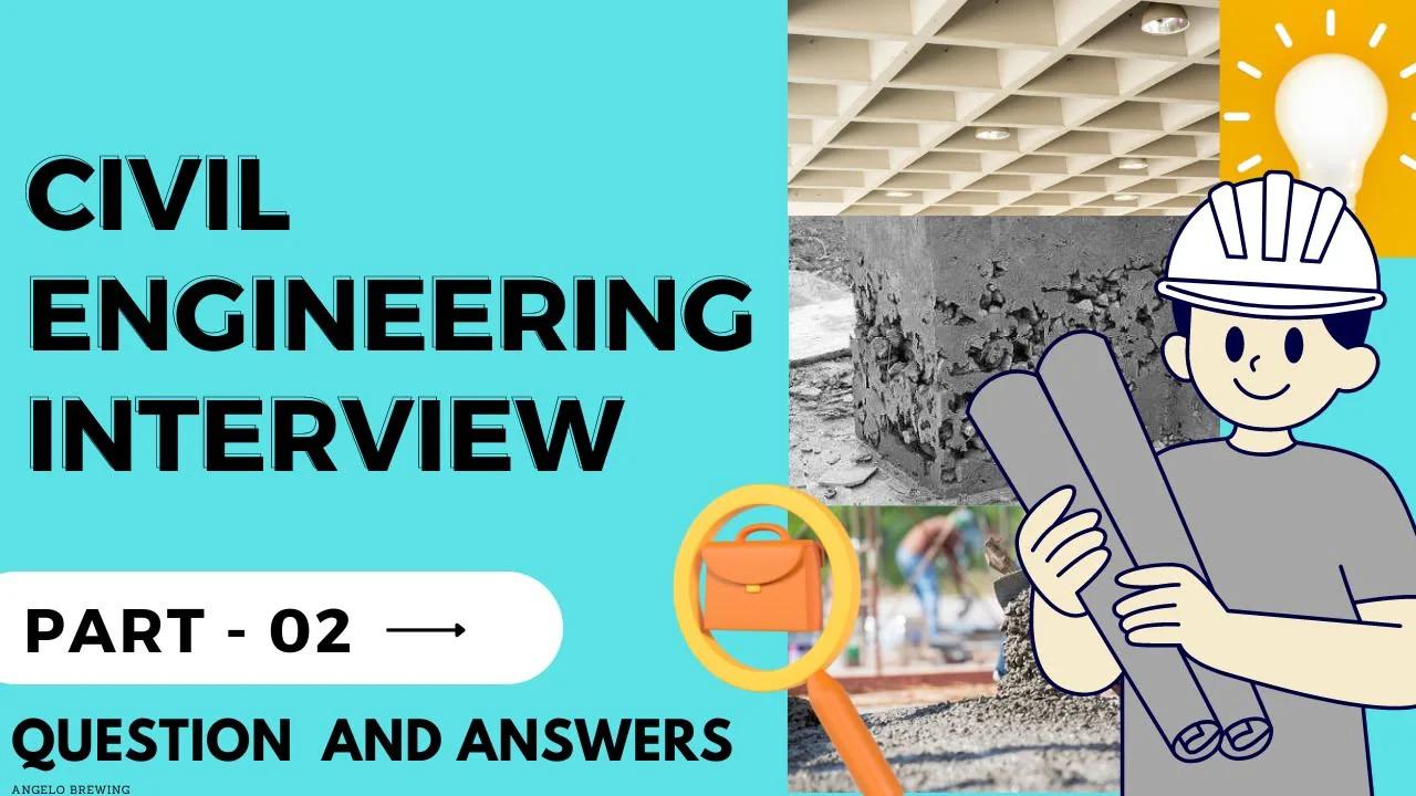Civil Engineering Interview Basic Question Part 2 #civilbasicknowledge #civilinterview #civilguru