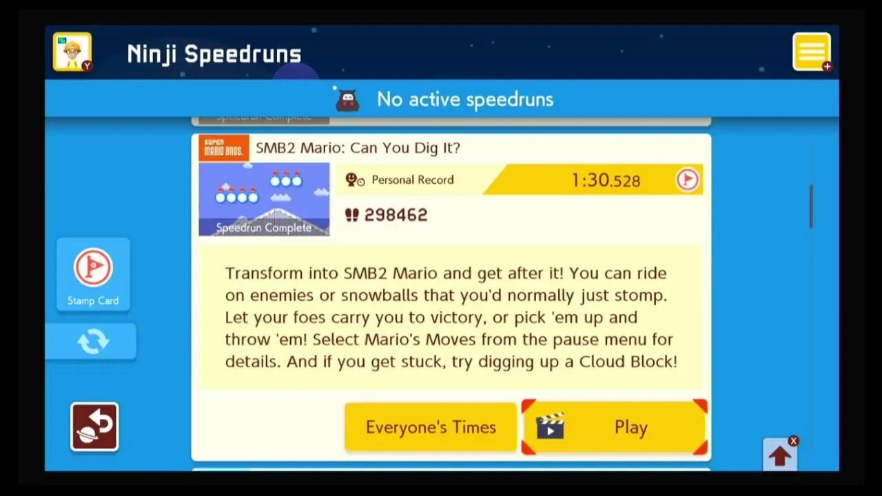 ErikH526 - Super Mario Maker 2 - Ninji SMB2 Mario Can You Dig It ...