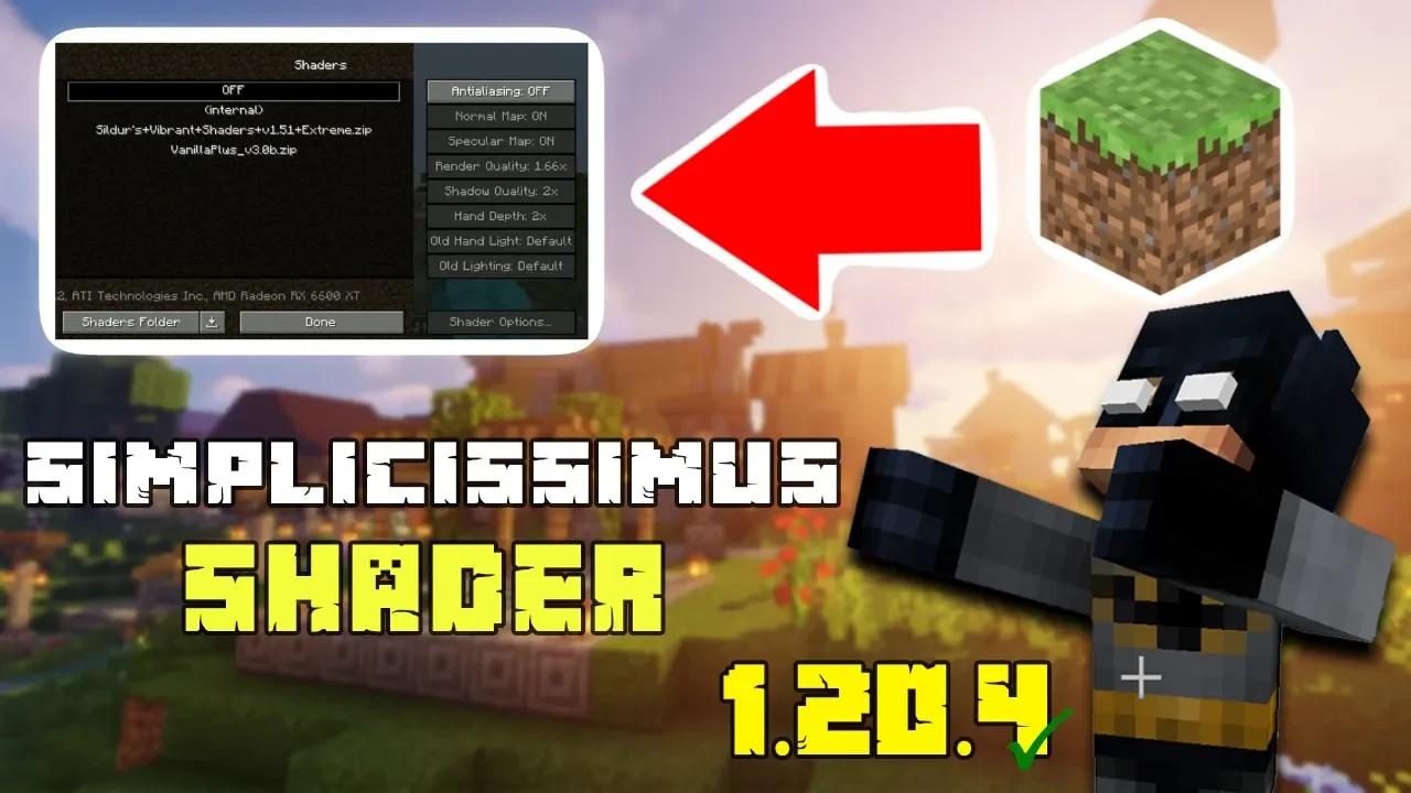 How To Download & Install Simplicissimus Shader for Minecraft 1.20.4
