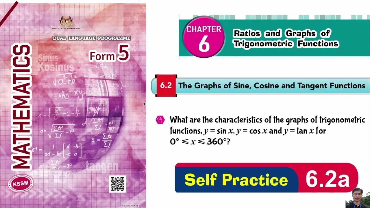 #KSSM MATH FORM 5 Characteristics of the #graphs of #Sine, #Cosine and #Tangent Functions