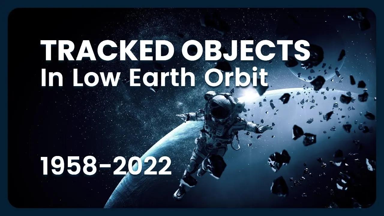Objects in Low Earth Orbit (By type) 1958-2022 #space #objects #orbit