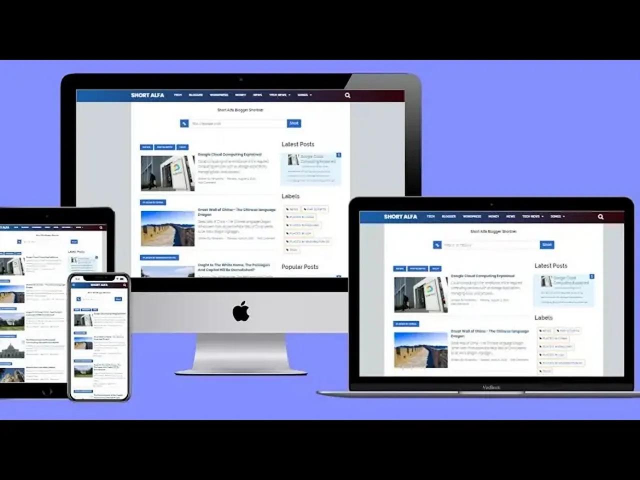 Como subi template de encurtador de link no blogger pelo celular 2023