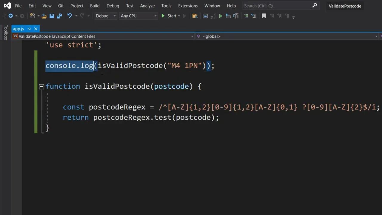 How To Validate A Postcode Using Javascript