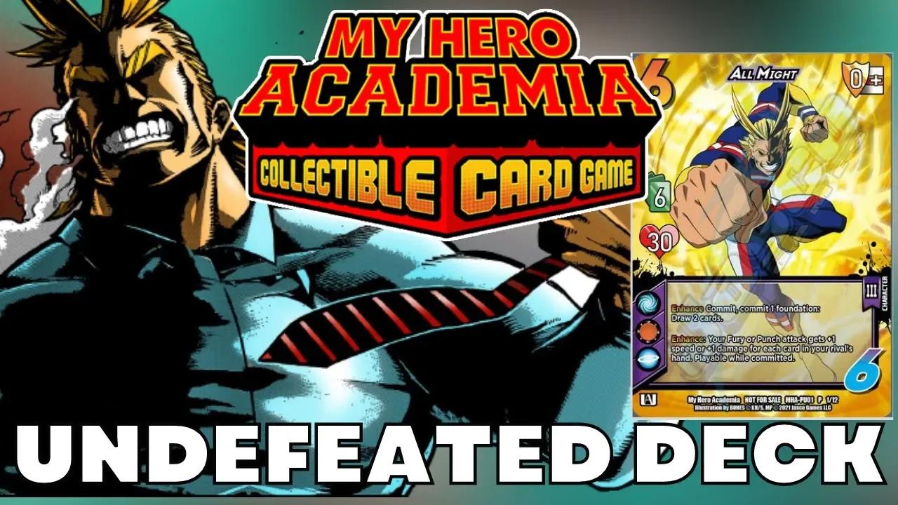 Undefeated My Hero Academia CCG All Might [3] (Good) Deck Profile ll ...