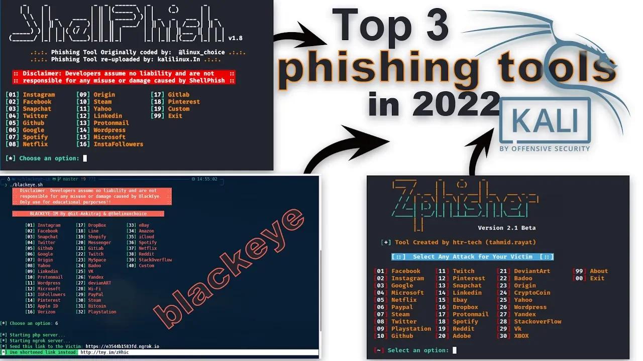 Top 3 Best Trending PHISHING ATTACK Tools for 2022 | Hackers Use?