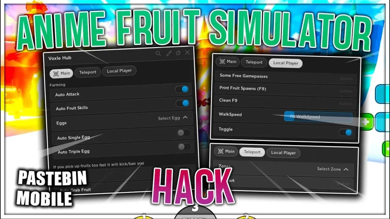 ANIME FRUIT SIMULATOR Script Hack Pastebin 2023 | AUTO FARM, BOSS FARM ...