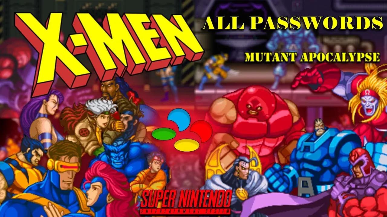 X-Men: Mutant Apocalypse All Passwords [SUPER NINTENDO]