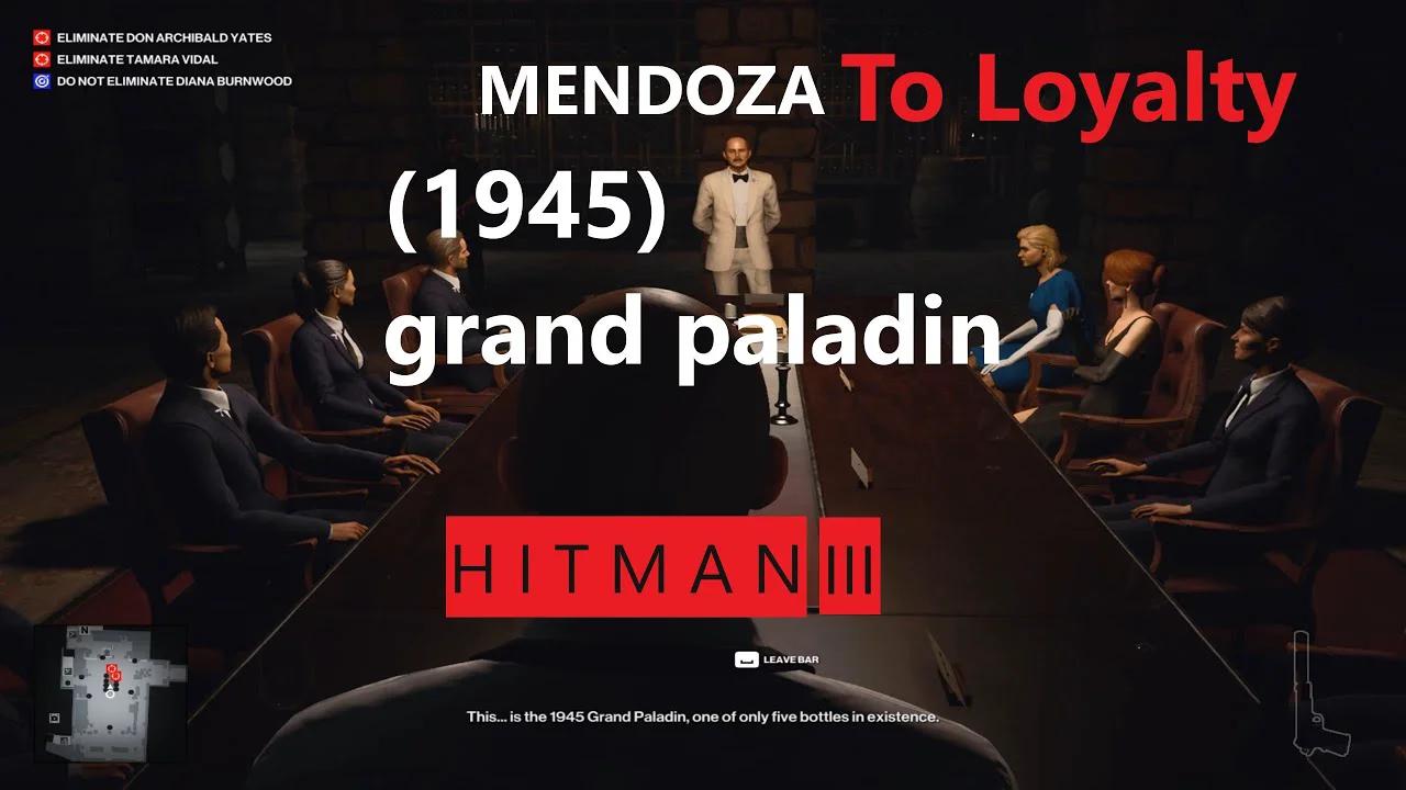 HITMAN 3 Mendoza: 1945 Grand Paladin | Sommelier Scene | Unique Wine ...