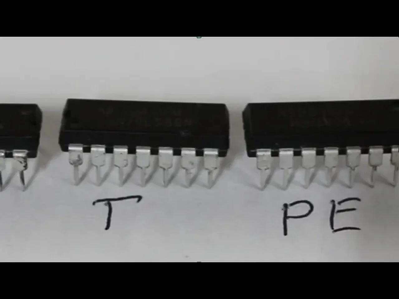 Comparing different methods of cleaning chips after an accelerated ...