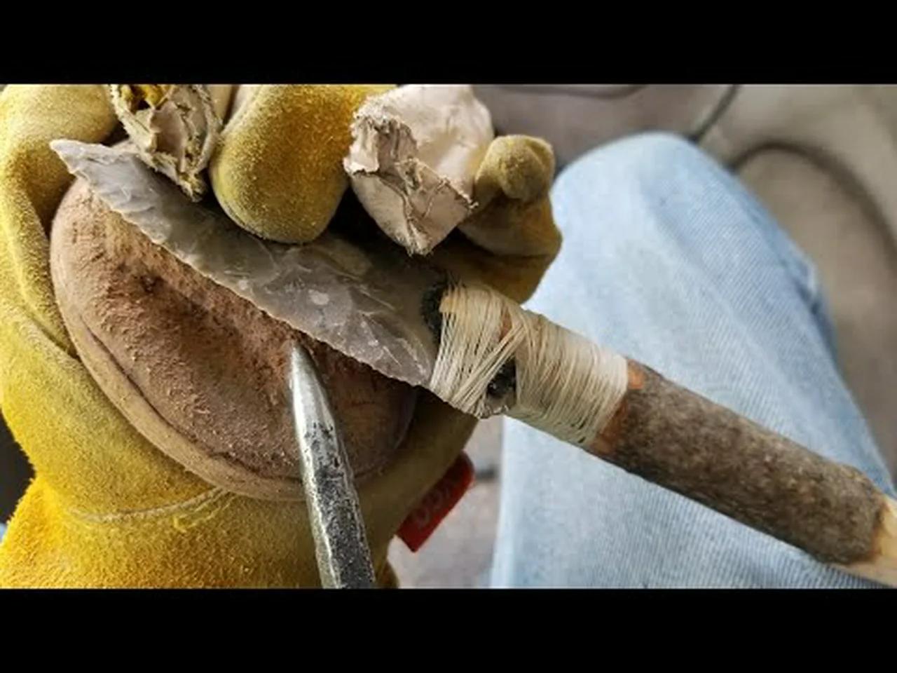 1247 - Sharpening/ Retouching a Hafted Stone Blade