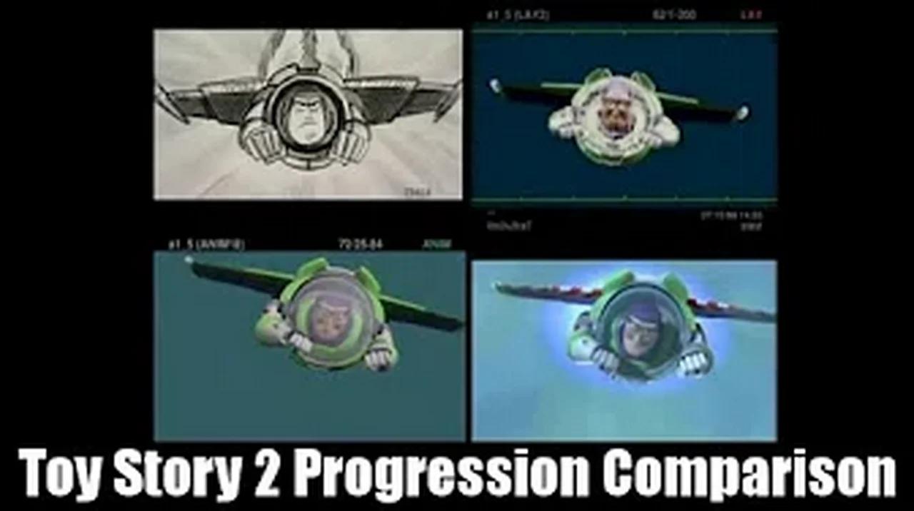 |TOY STORY 2| Opening Scene Progression Comparison