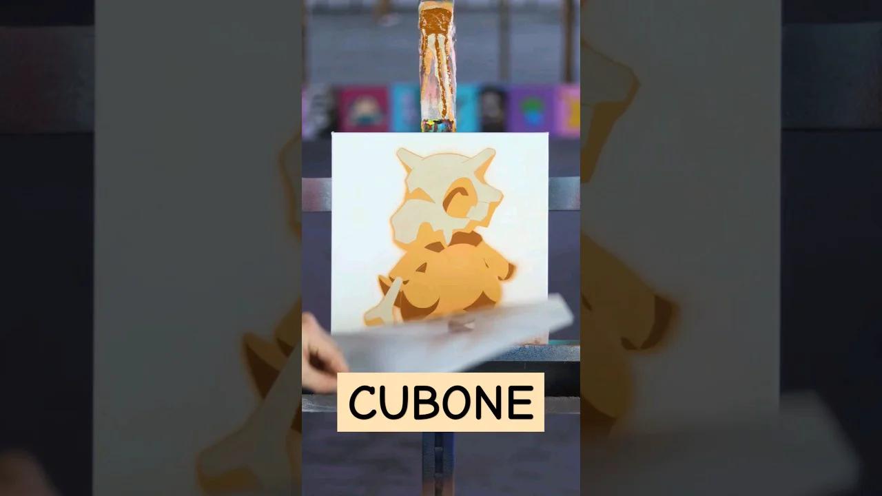 Spray Painting Pokemon Cubone!