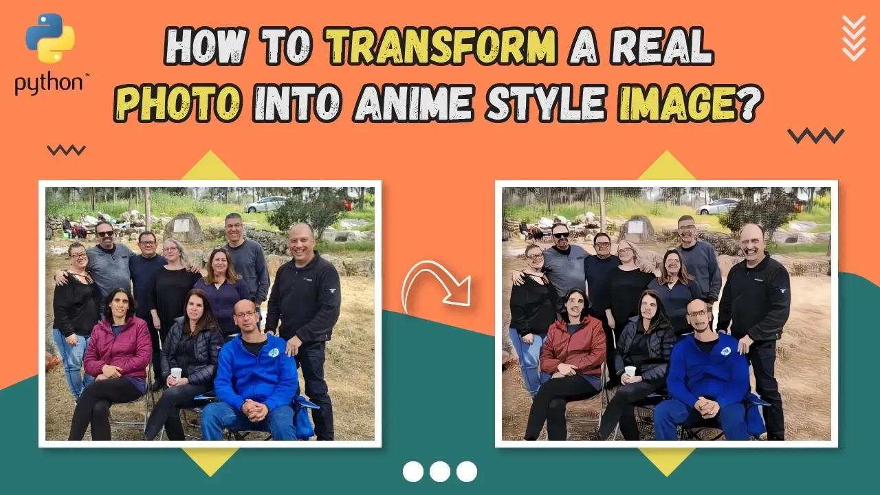 Python convert image to cartoon | using AnimeGan V2