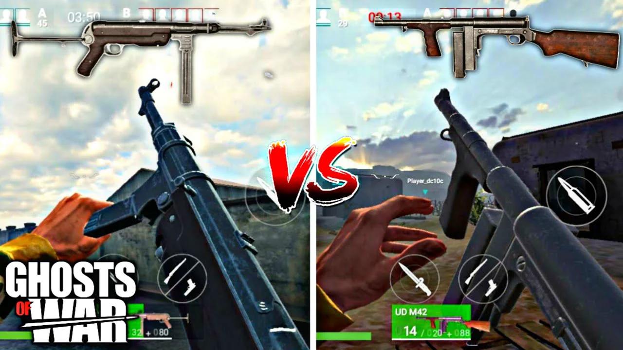 MP 40 Vs UD M42 🔥 Ghosts of War Gameplay Comparison