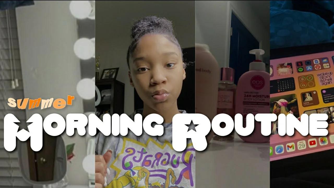 MY SUMMER MORNING ROUTINE/shower routine