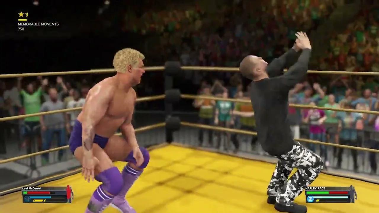 WWE 2k23 Levi McDaniel vs Harley Race