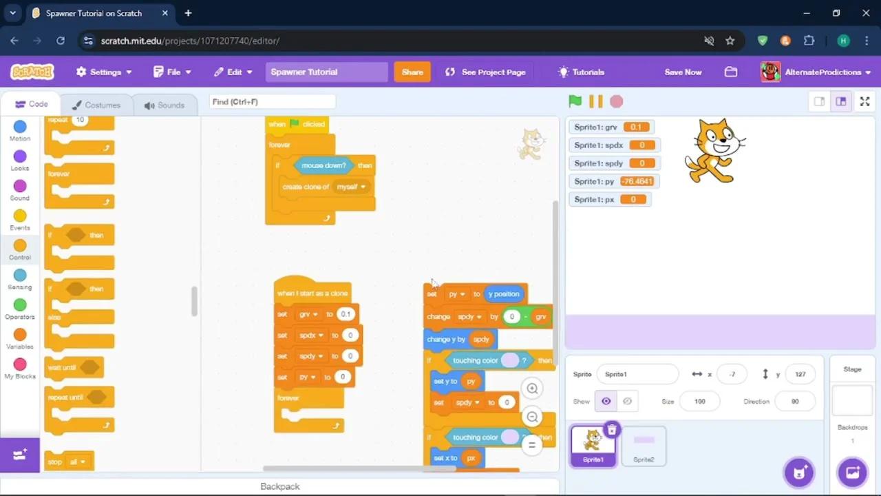 How To Create Spawner Using Scratch | Scratch Tutorial