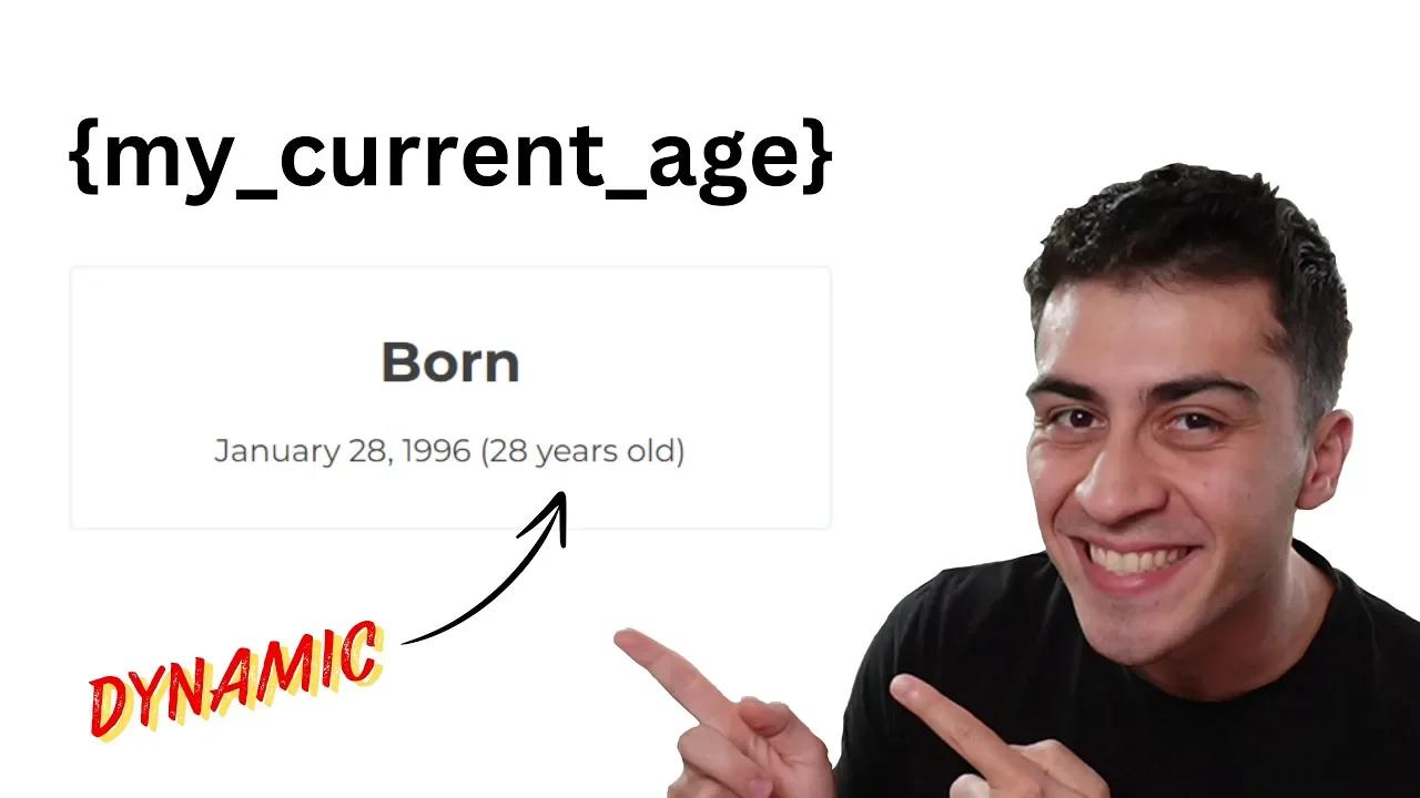 How I Dynamically Calculate and Display My Age In WordPress (Bricks) How I Dynamically Calculate and Display My Age In WordPress (Bricks)