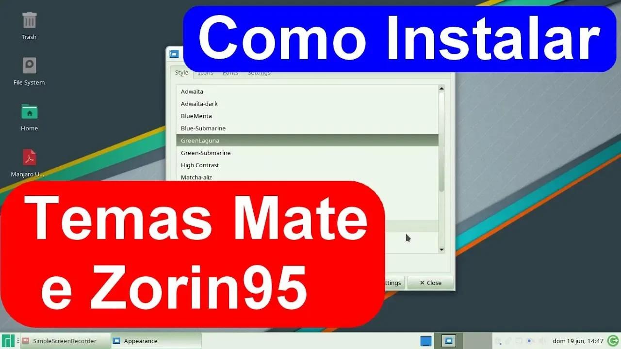 Linux Como Instalar Temas do Mate e Zorin95 no Xfce