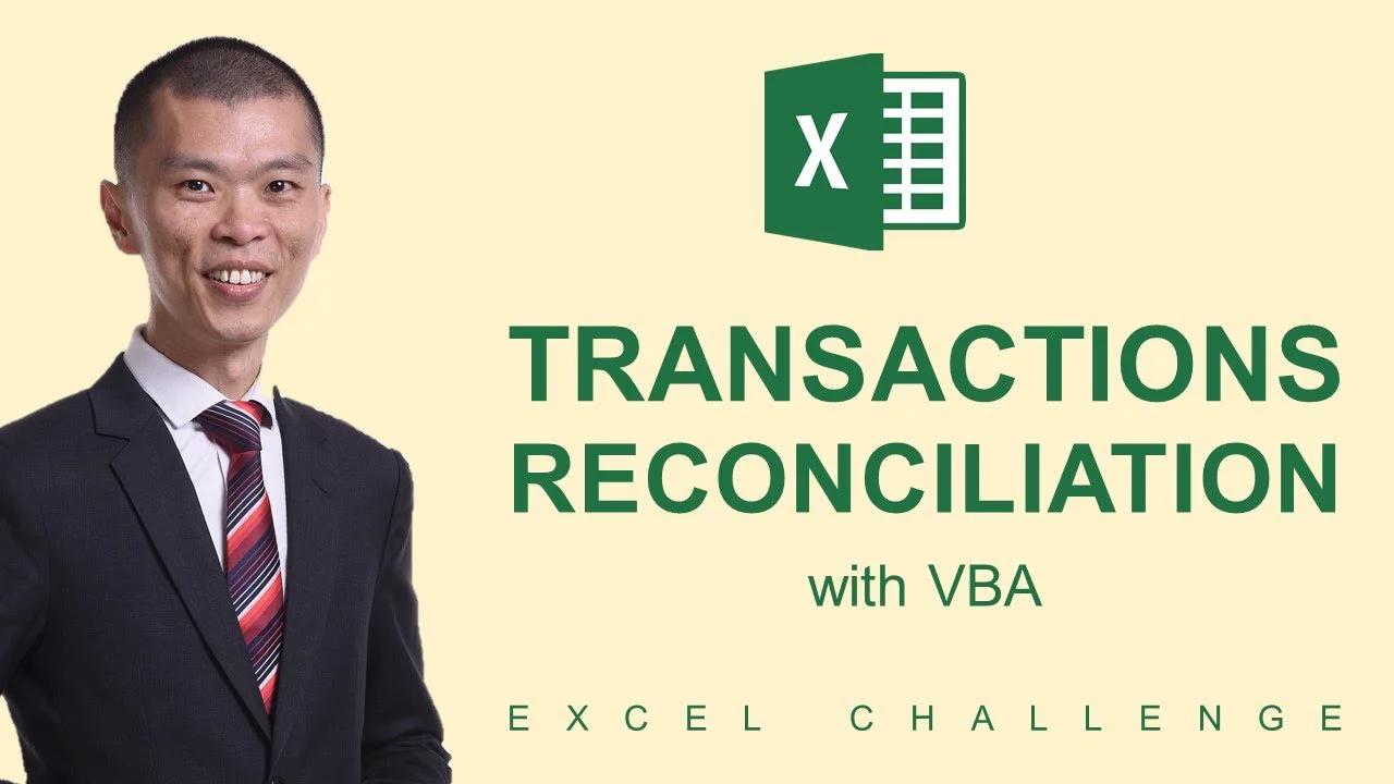 Transaction Reconciliation with Excel VBA | Excel Challenge | Excel Sifu