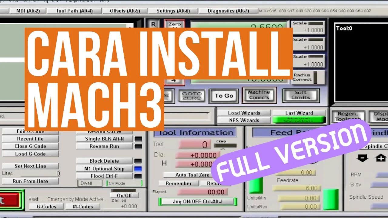 CARA INSTALL MACH3 FULL VERSION