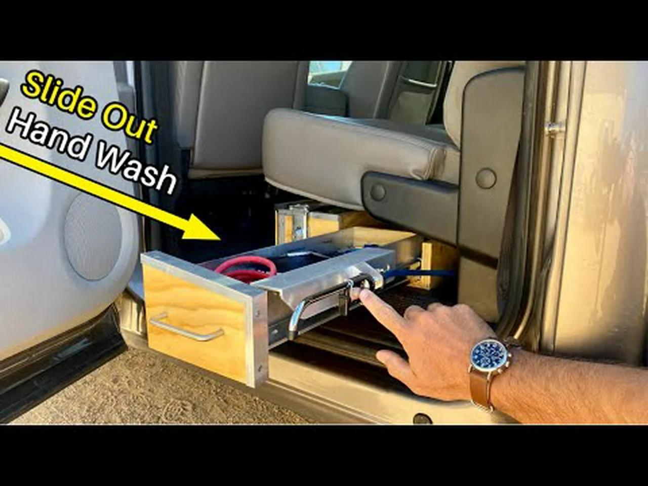 DIY Slide Out Hand Washing Station - Trucks, SUV, Overlanding