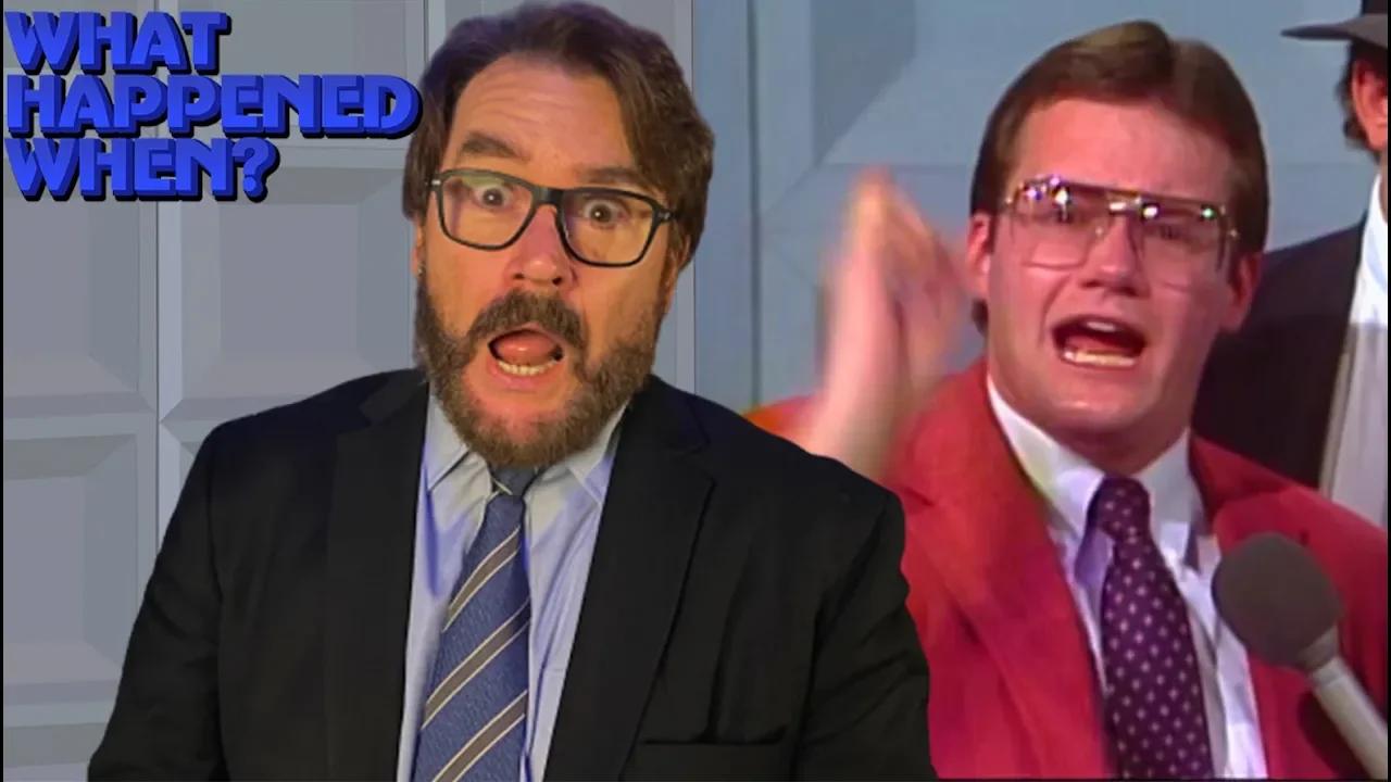 Tony Schiavone calls Jim Cornette's promo about the SCAFFOLD MATCH